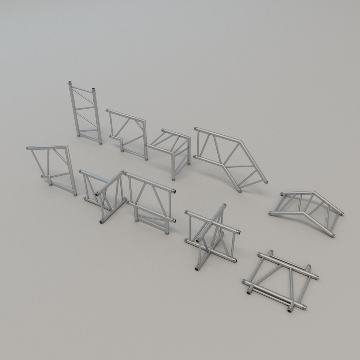 3D truss pieces model - TurboSquid 1219621