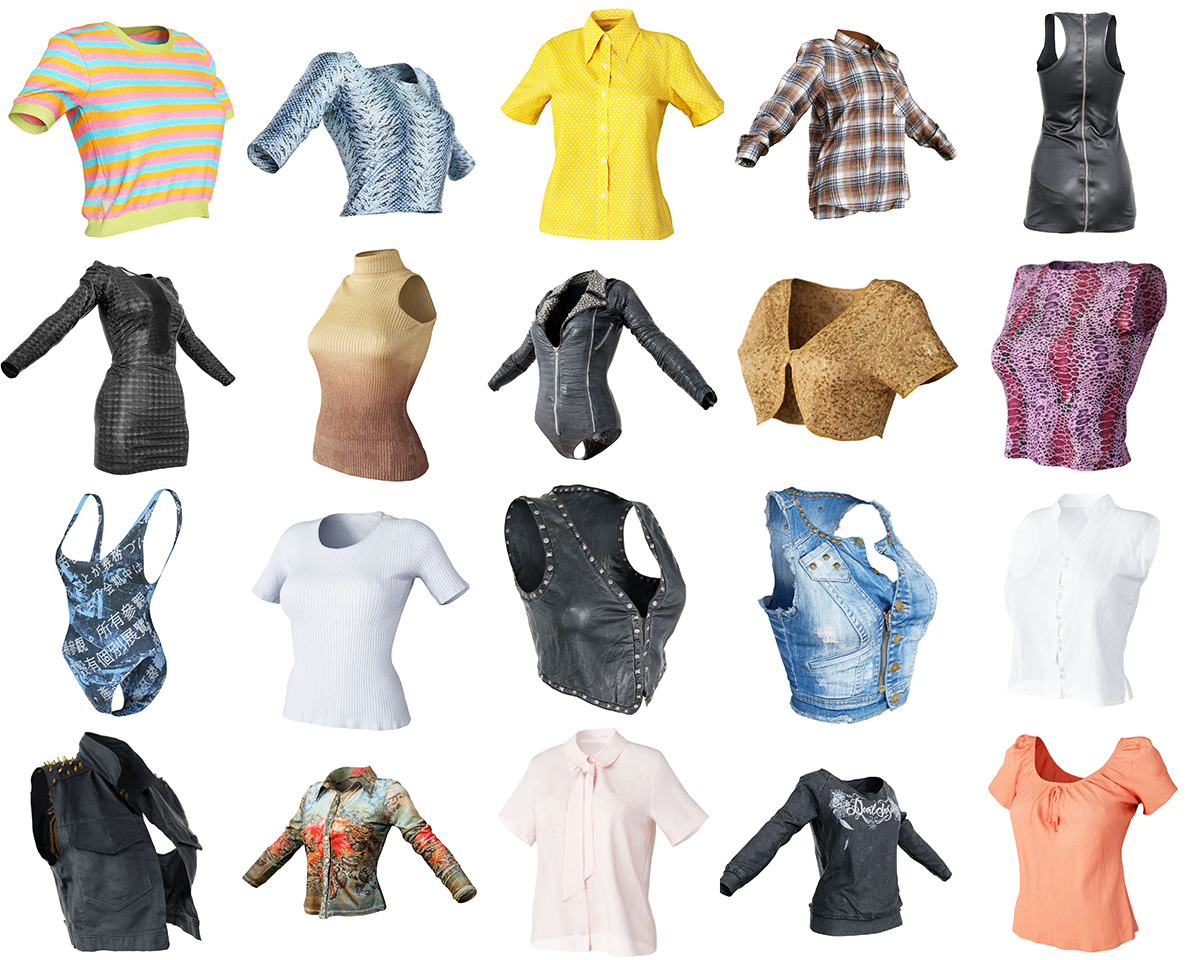 3D clothing 20 tops dresses - TurboSquid 1219914