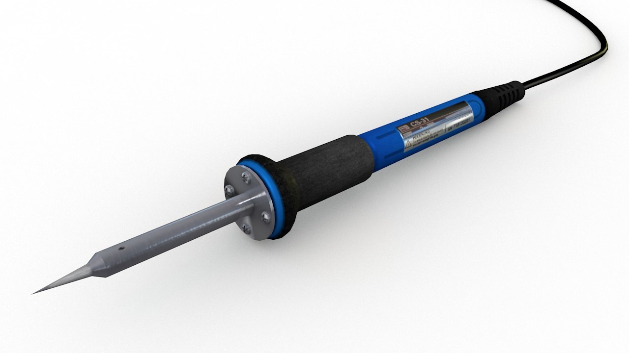 Goot soldering iron model - TurboSquid 1220071