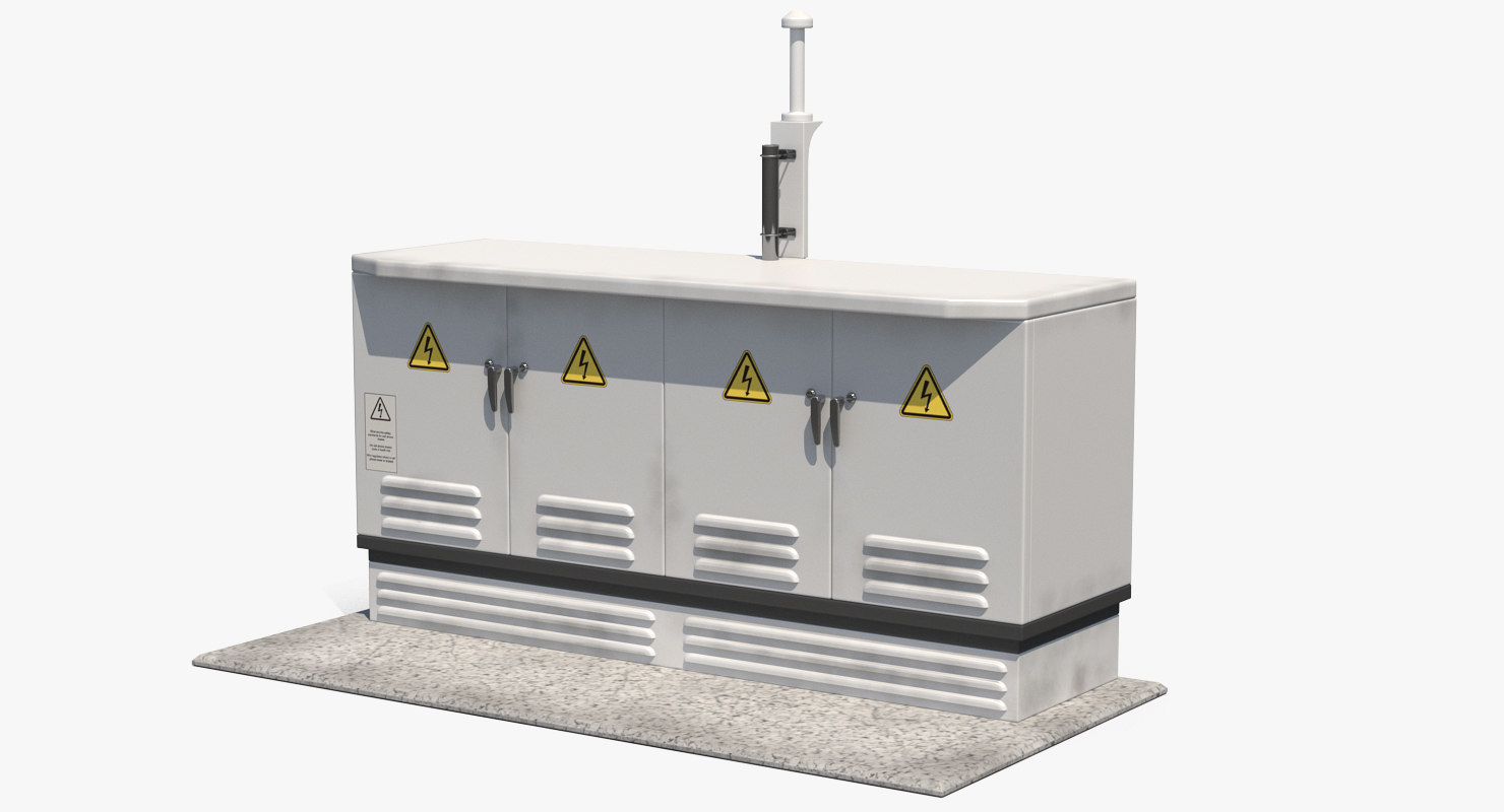 Cabinet outdoor electric control 3D model - TurboSquid 1220236