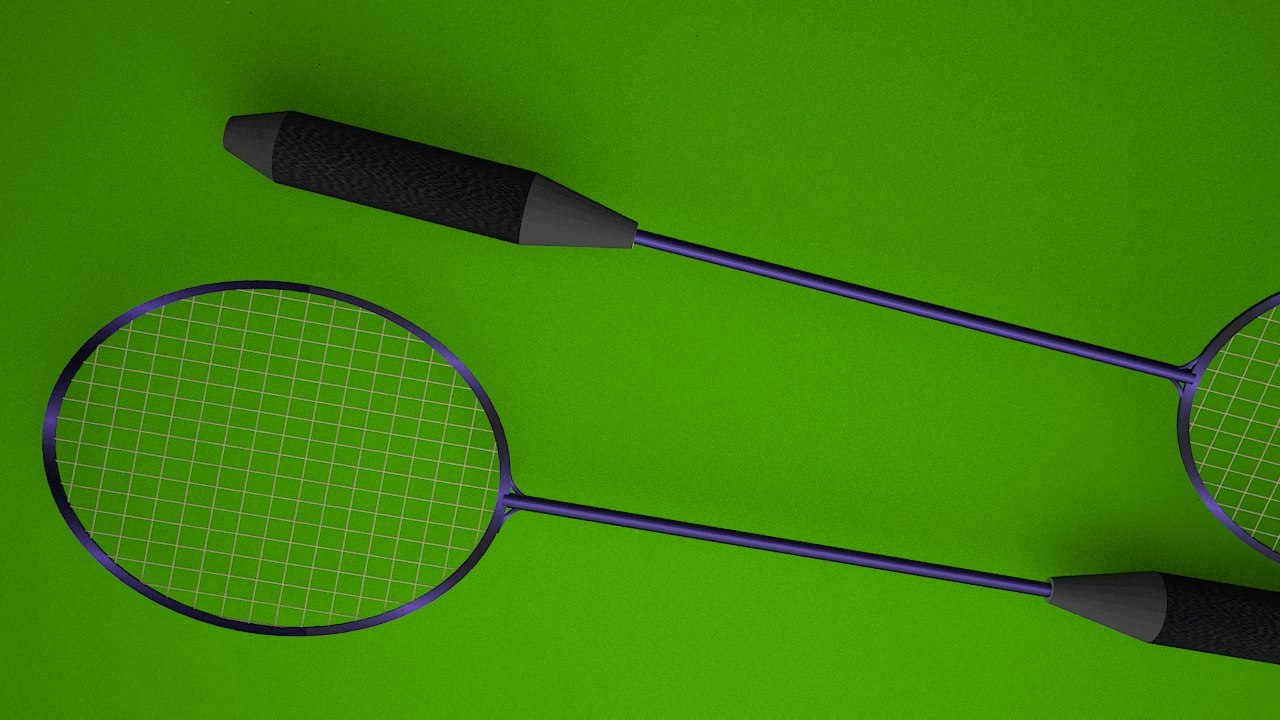 Badminton racket 3D - TurboSquid 1220306