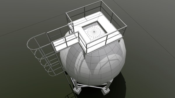 Pbr industrial spherical tanks 3D model - TurboSquid 1220362
