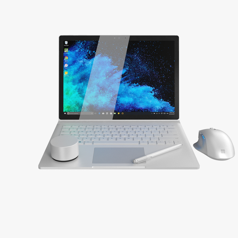 3D realistic microsoft surface book model - TurboSquid 1220553