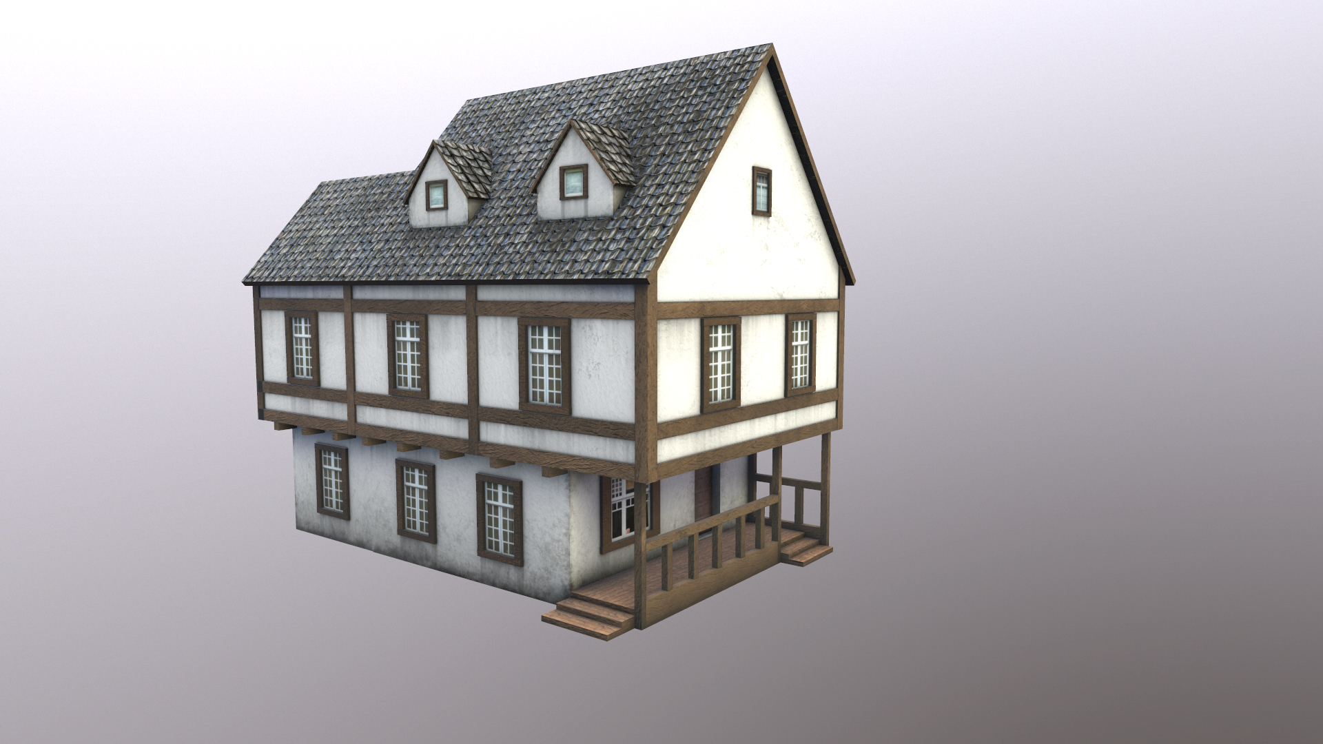 Medieval house 3D model - TurboSquid 1220590