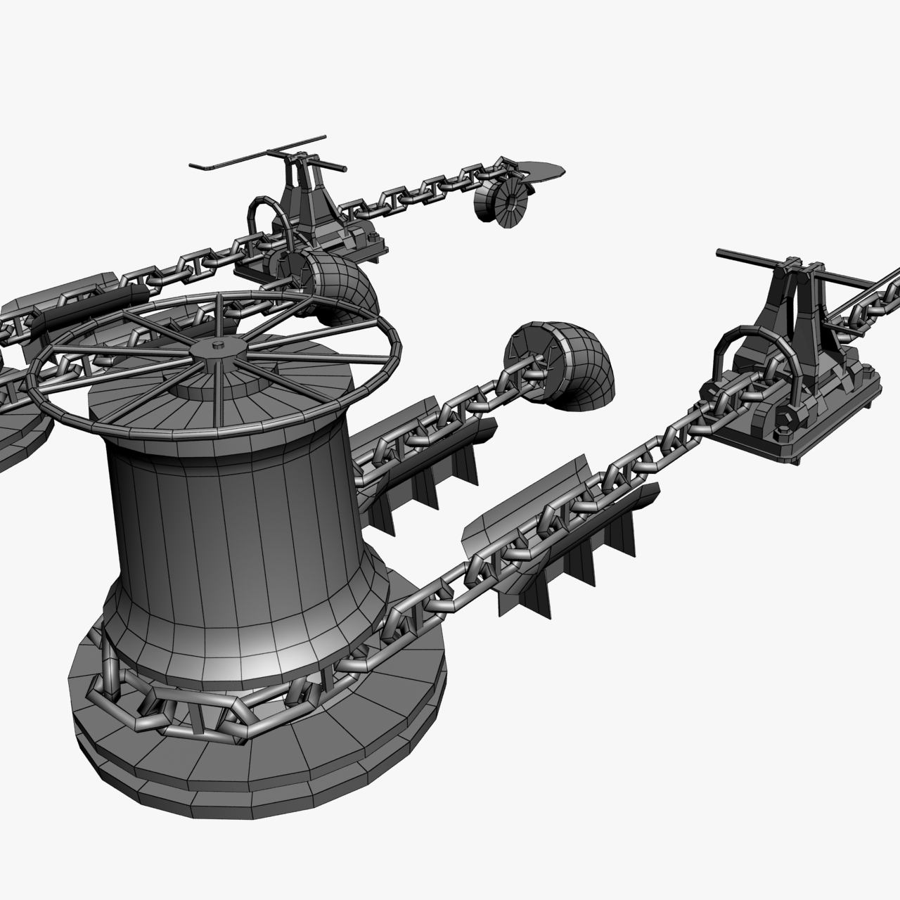 3D ship capstan - TurboSquid 1220617