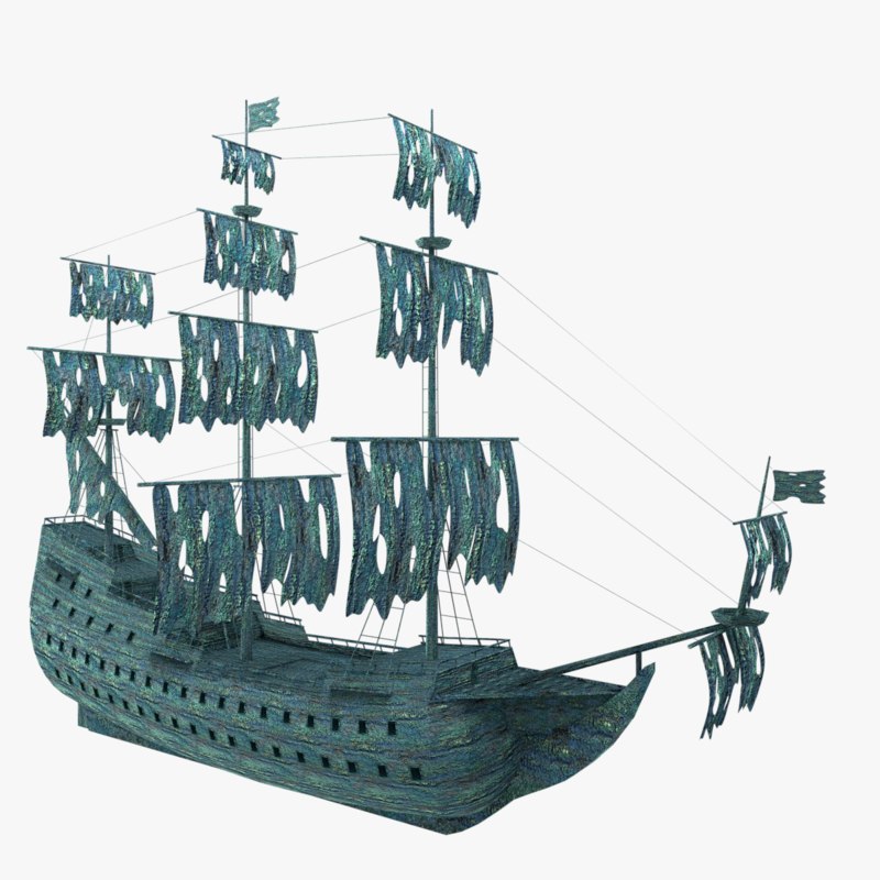 3D ghost ship - TurboSquid 1220661