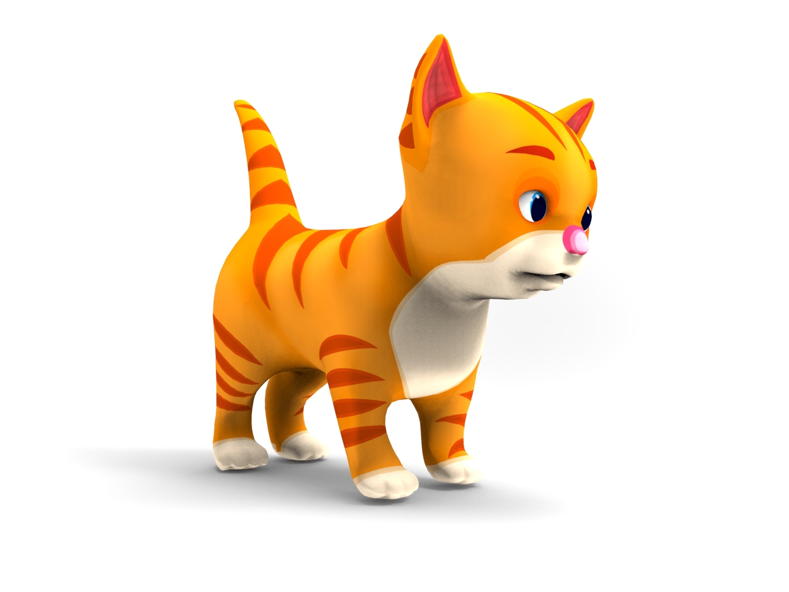 Cute cartoon cat 3D model - TurboSquid 1220740
