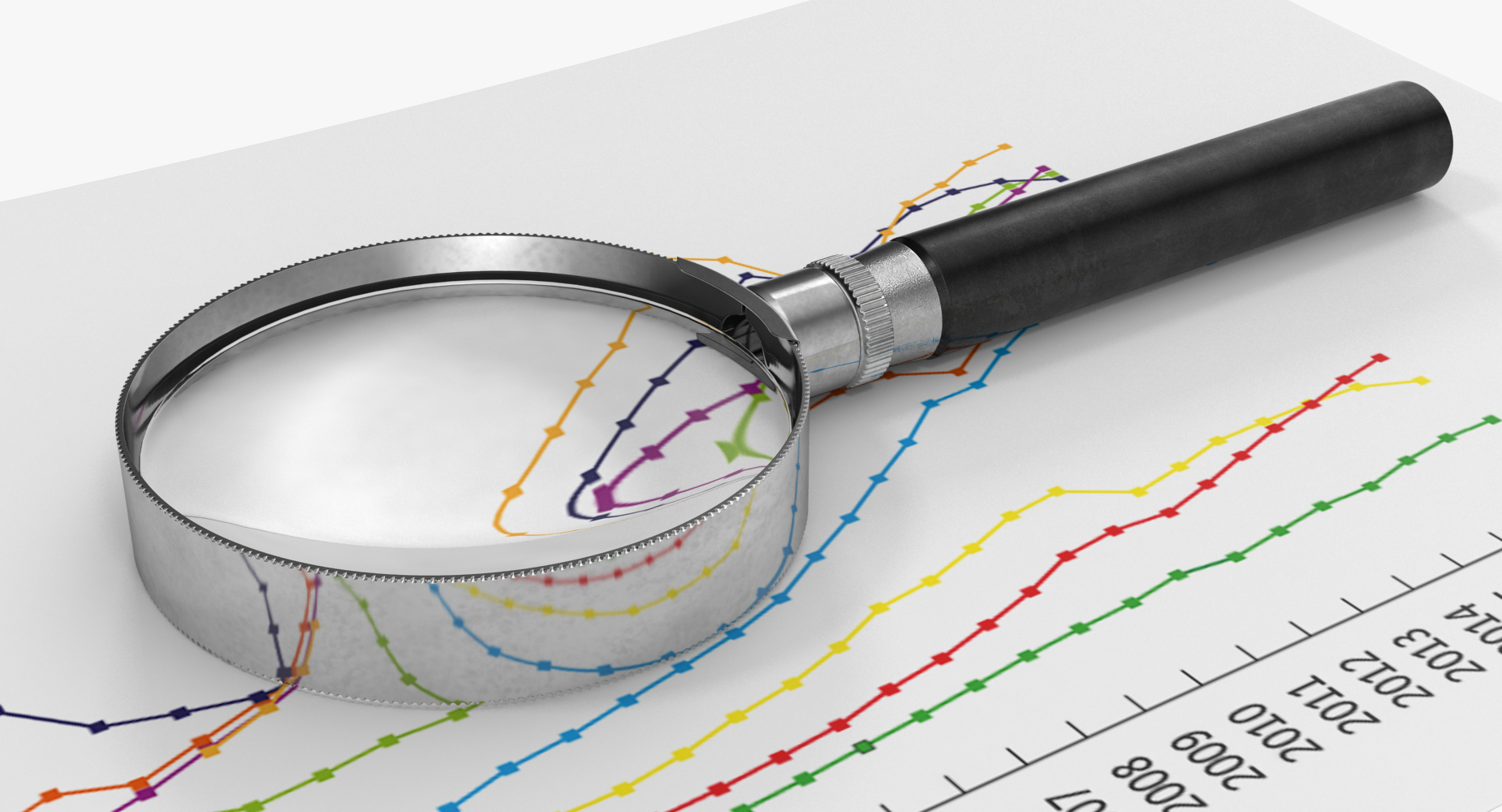 Magnifying glass financial report 3D model - TurboSquid 1220750