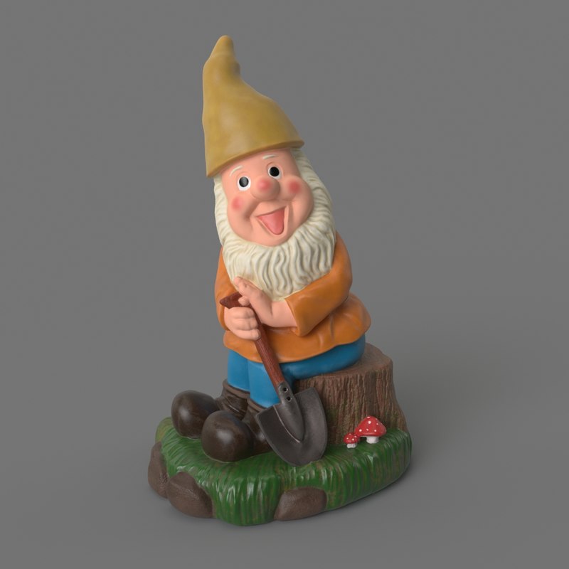 Garden gnome 3D model - TurboSquid 1221220
