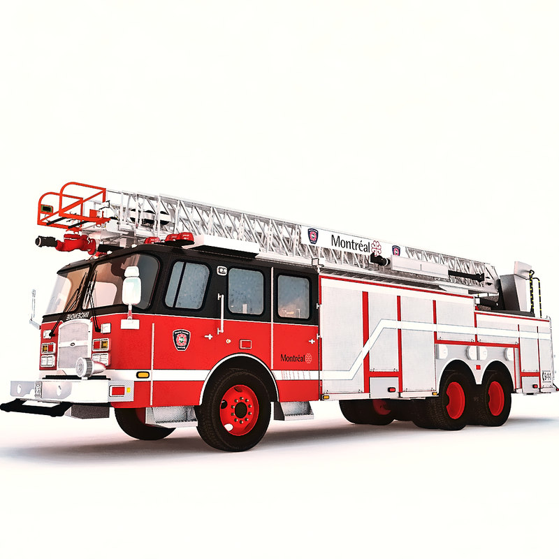 Aerial ladder model - TurboSquid 1221310