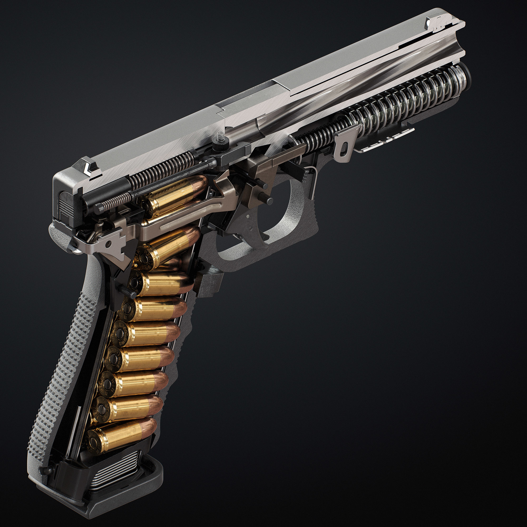 3D glock 17 gen 4 - TurboSquid 1221426