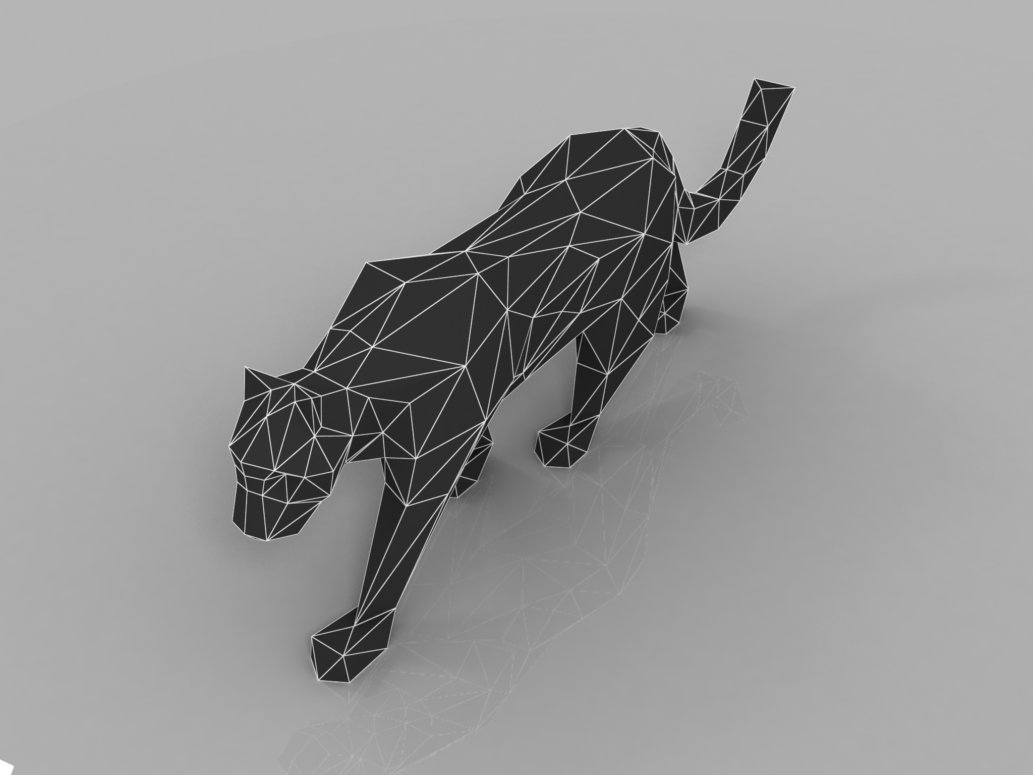 modelo 3d Leopardo geométrico - TurboSquid 1221514
