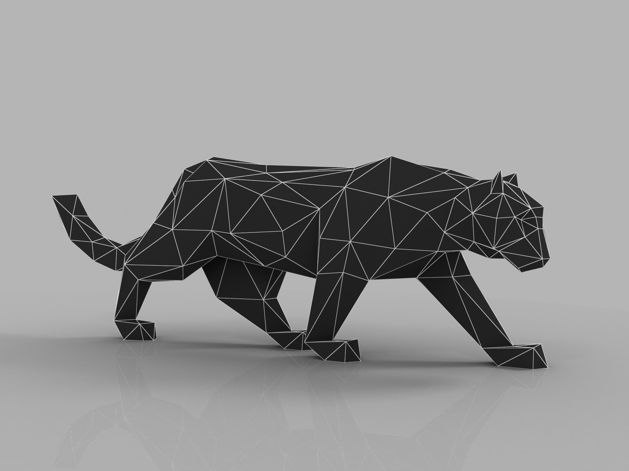 modelo 3d Leopardo geométrico - TurboSquid 1221514