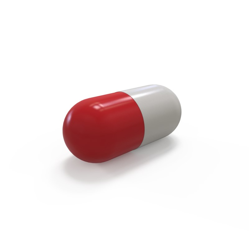 3D pill capsule model - TurboSquid 1221544