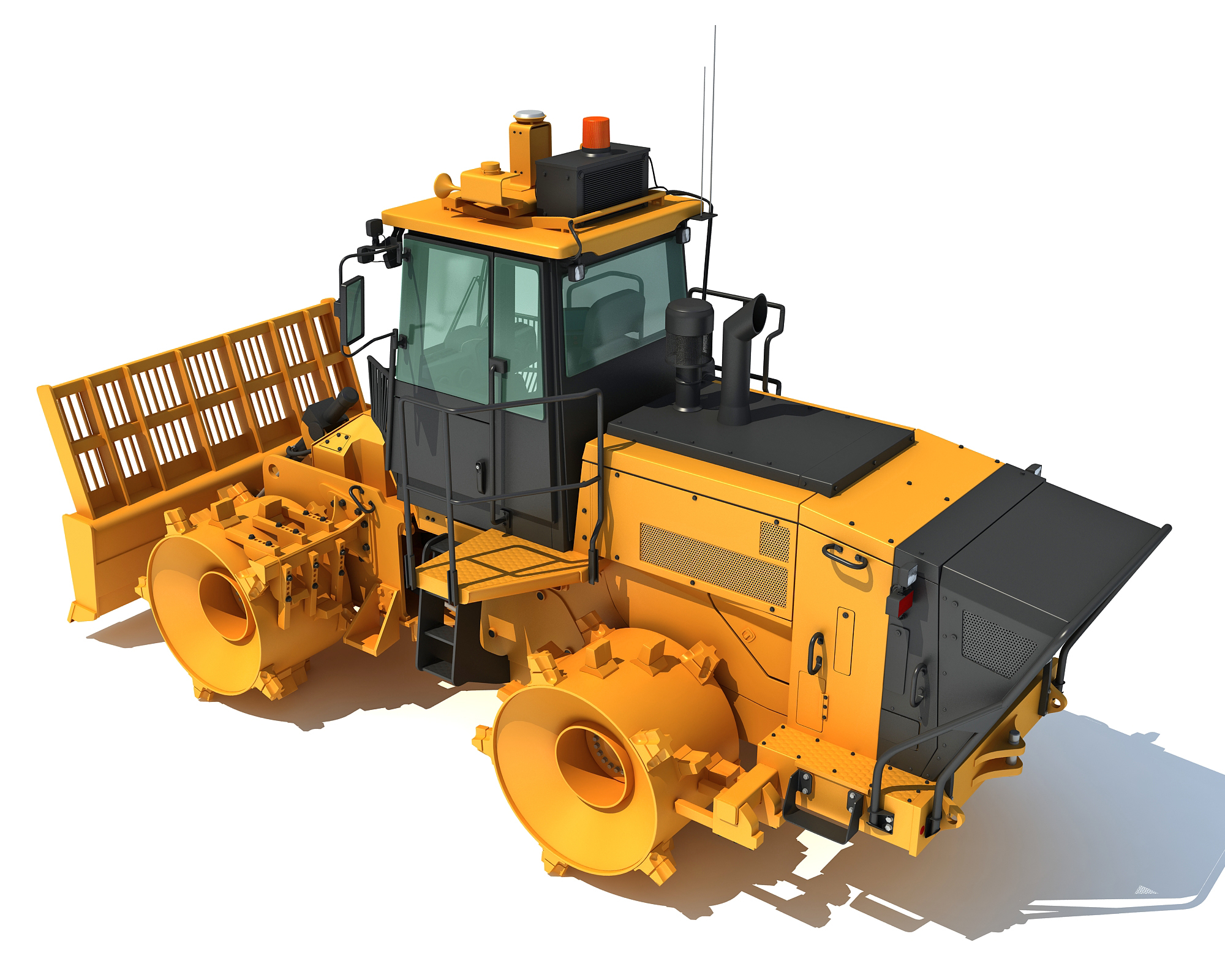 Landfill compactor 3D model - TurboSquid 1221596