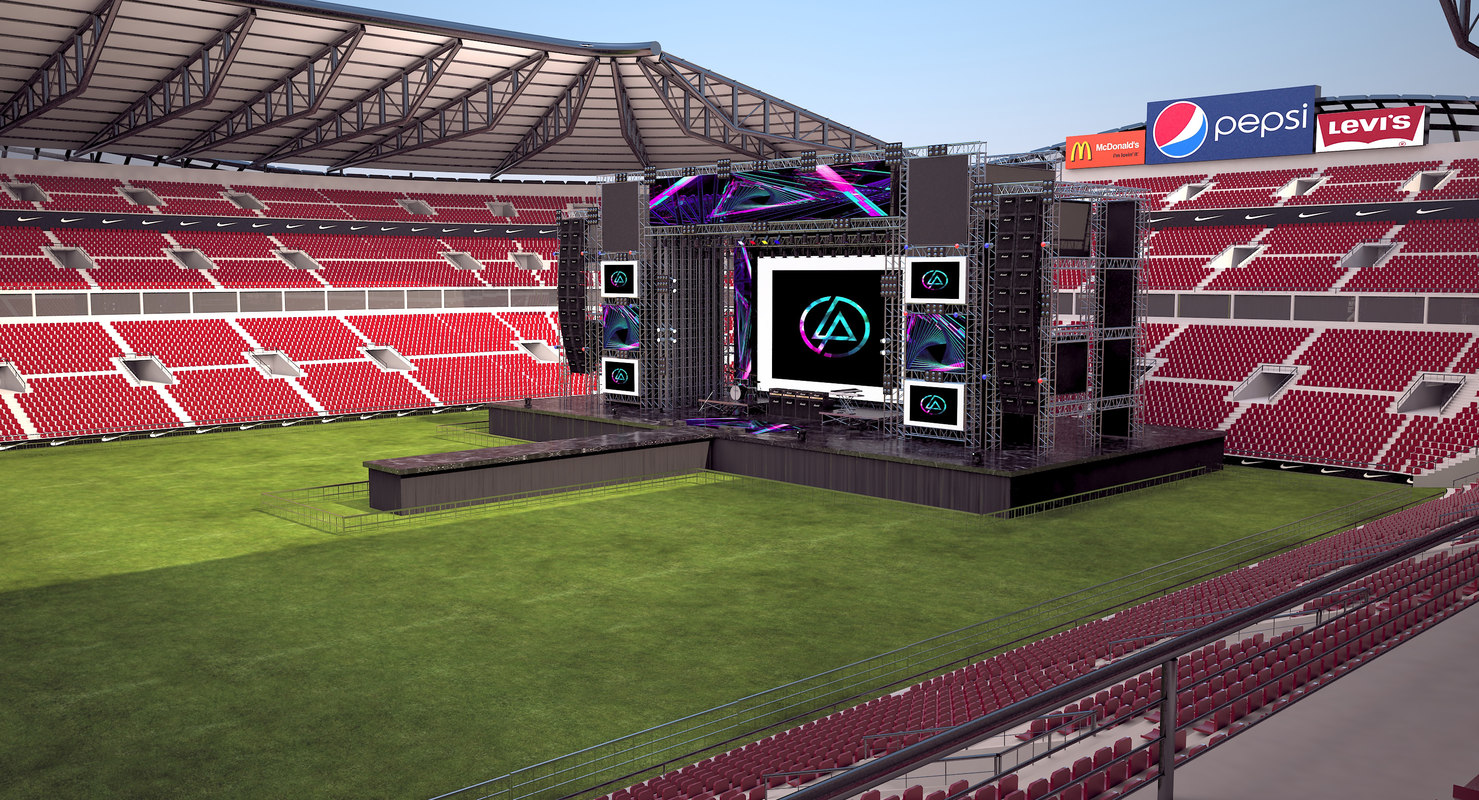 Stadion Live-Bühne 3D-Modell - TurboSquid 1221616