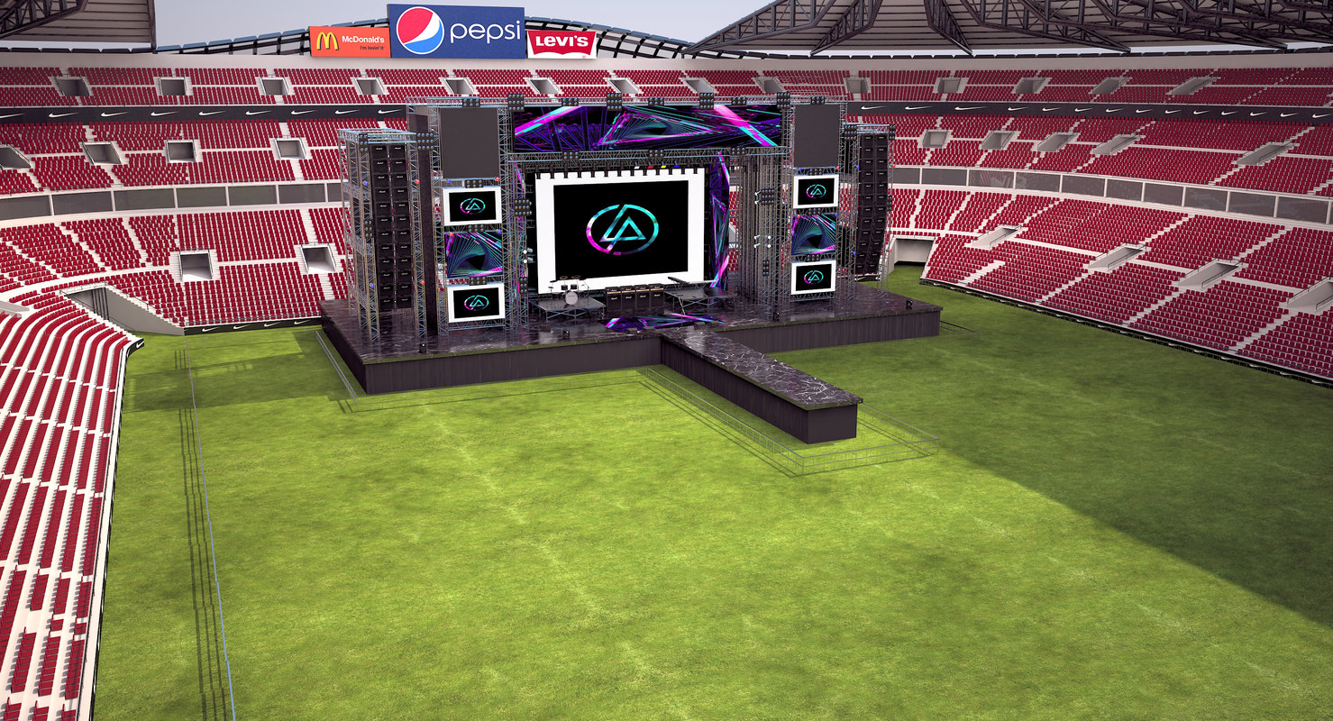 Stadion Live-Bühne 3D-Modell - TurboSquid 1221616