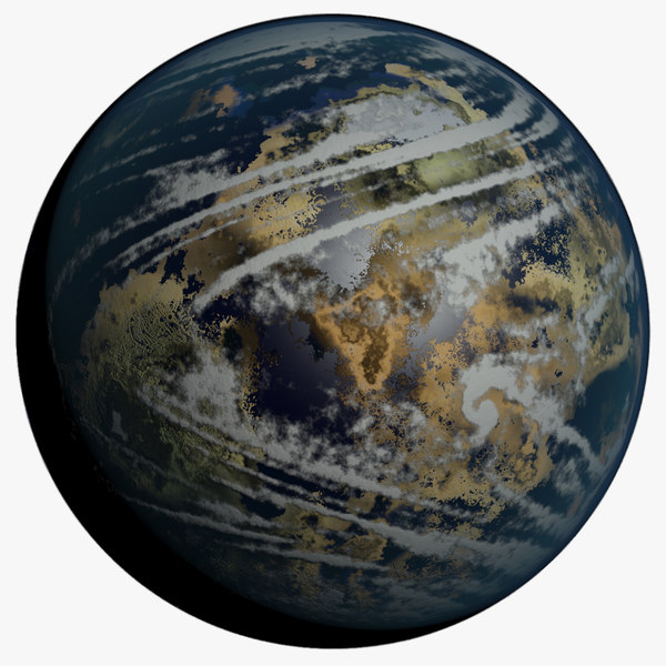 Fictional terrestrial planet atmosphere 3D - TurboSquid 1221664