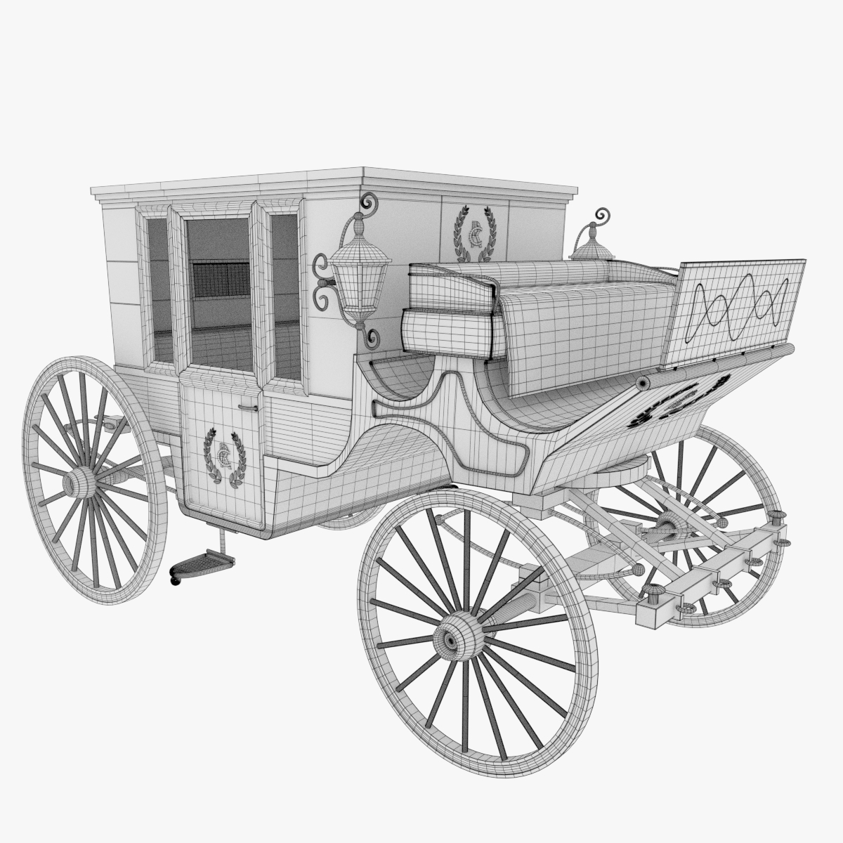 3D royal carriage - TurboSquid 1221676