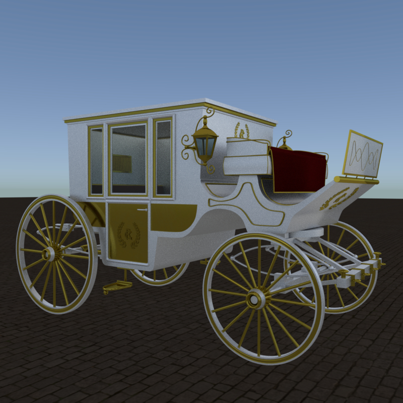 3D royal carriage - TurboSquid 1221676