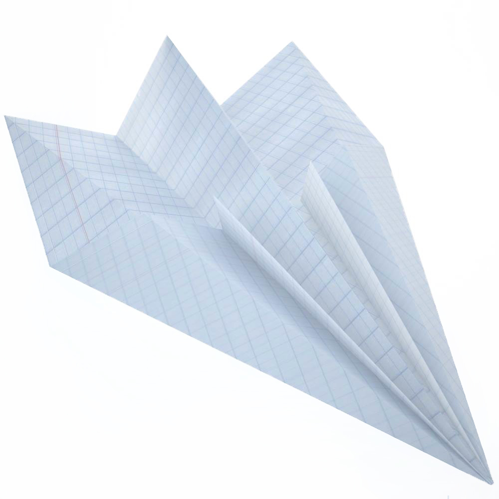 3D paper airplane model - TurboSquid 1222020