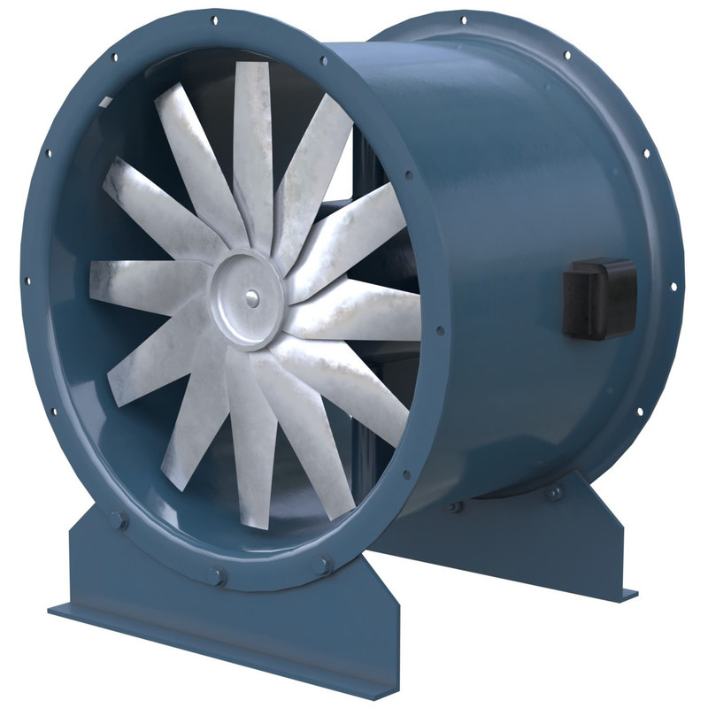 Axial flow fan 2 model - TurboSquid 1222074