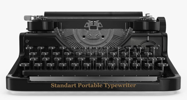 Antique typewriter model - TurboSquid 1222084