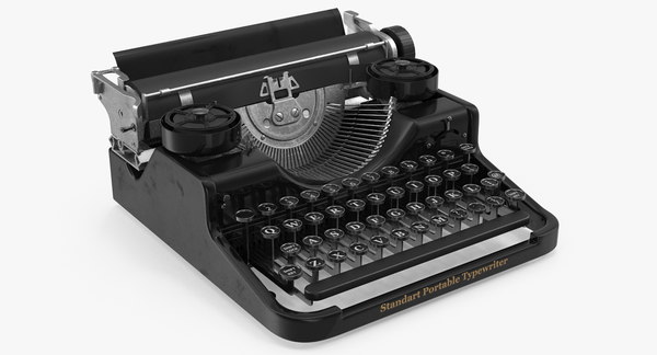 Antique typewriter model - TurboSquid 1222084