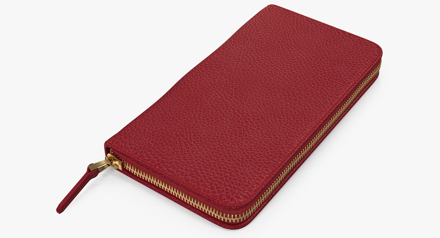 3D model women purse wallet red - TurboSquid 1222098