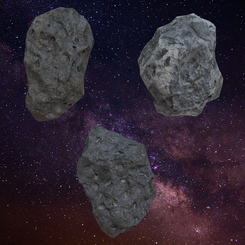 Realistic asteroid pack model - TurboSquid 1222271