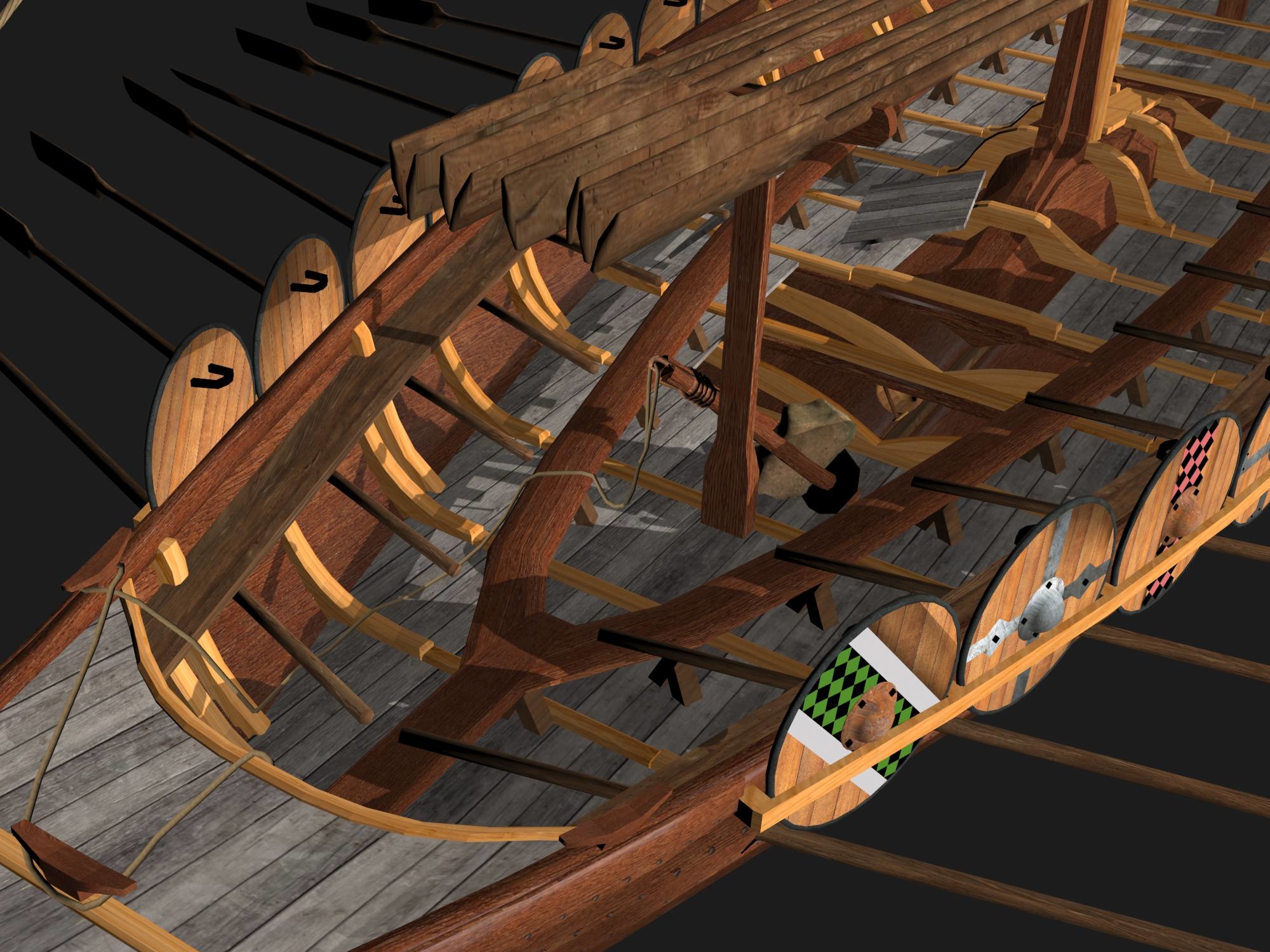 Drakkar ship viking longship 3D model - TurboSquid 1222305