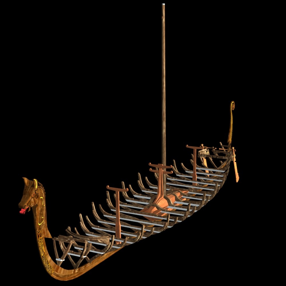 Drakkar ship viking longship 3D model - TurboSquid 1222305