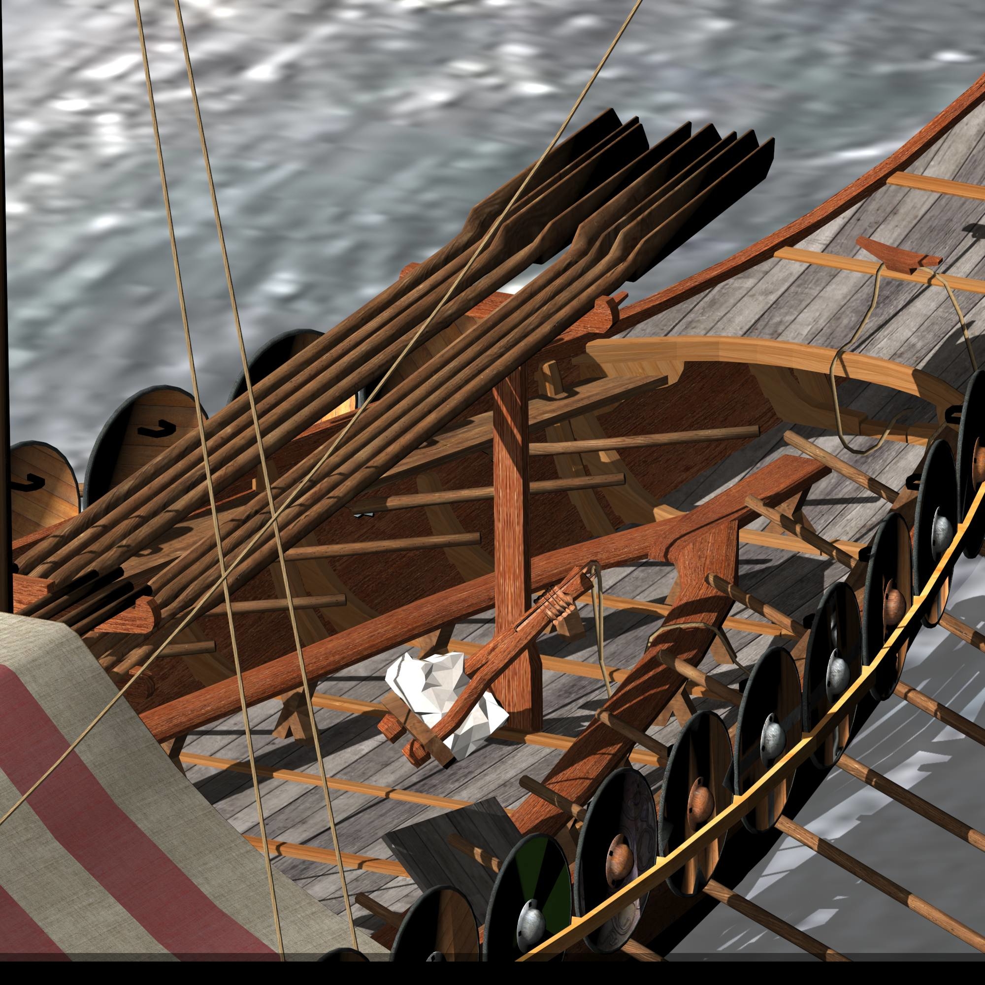Drakkar ship viking longship 3D model - TurboSquid 1222305