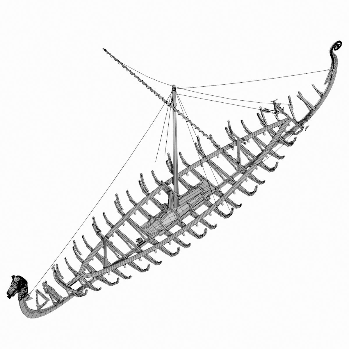 Drakkar ship viking longship 3D model - TurboSquid 1222305