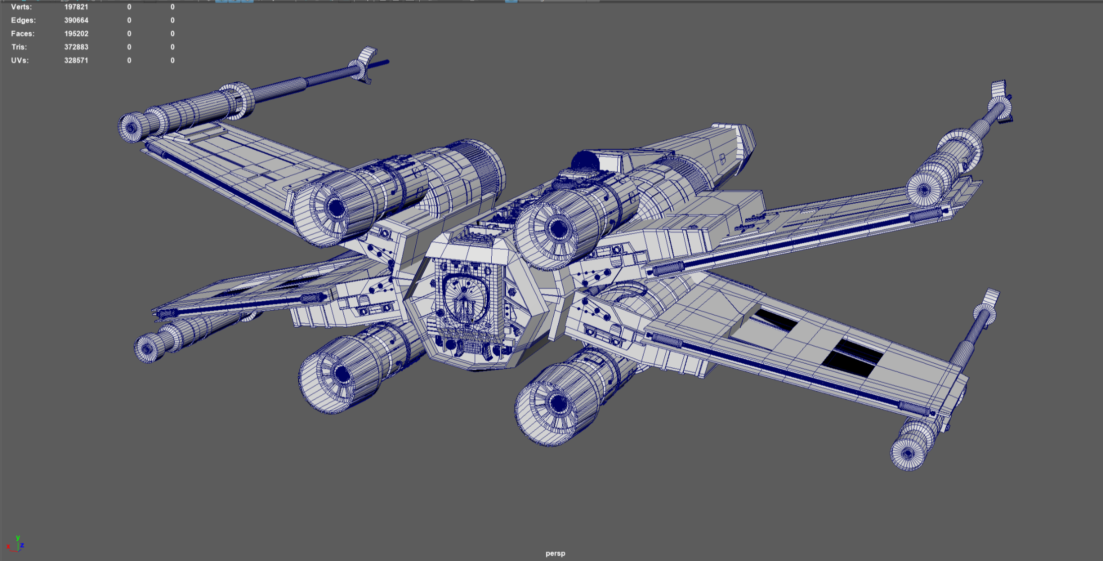 3D x-wing model - TurboSquid 1222327