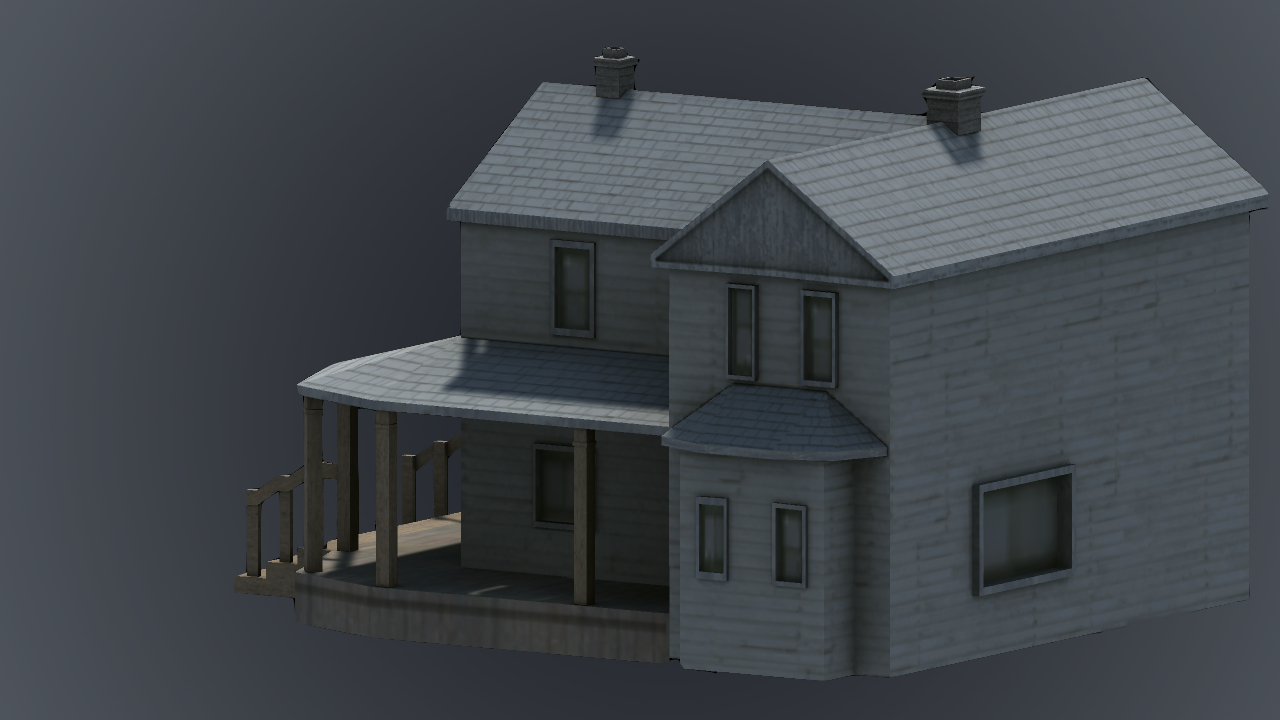 Farmhouse exterior prop 3D model - TurboSquid 1222375