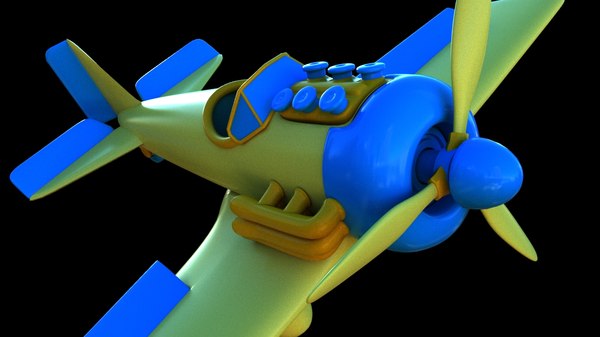 Cartoon Airplane 3D Models for Download | TurboSquid