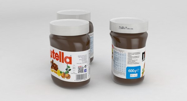 3D model nutella 600g jar - TurboSquid 1222580
