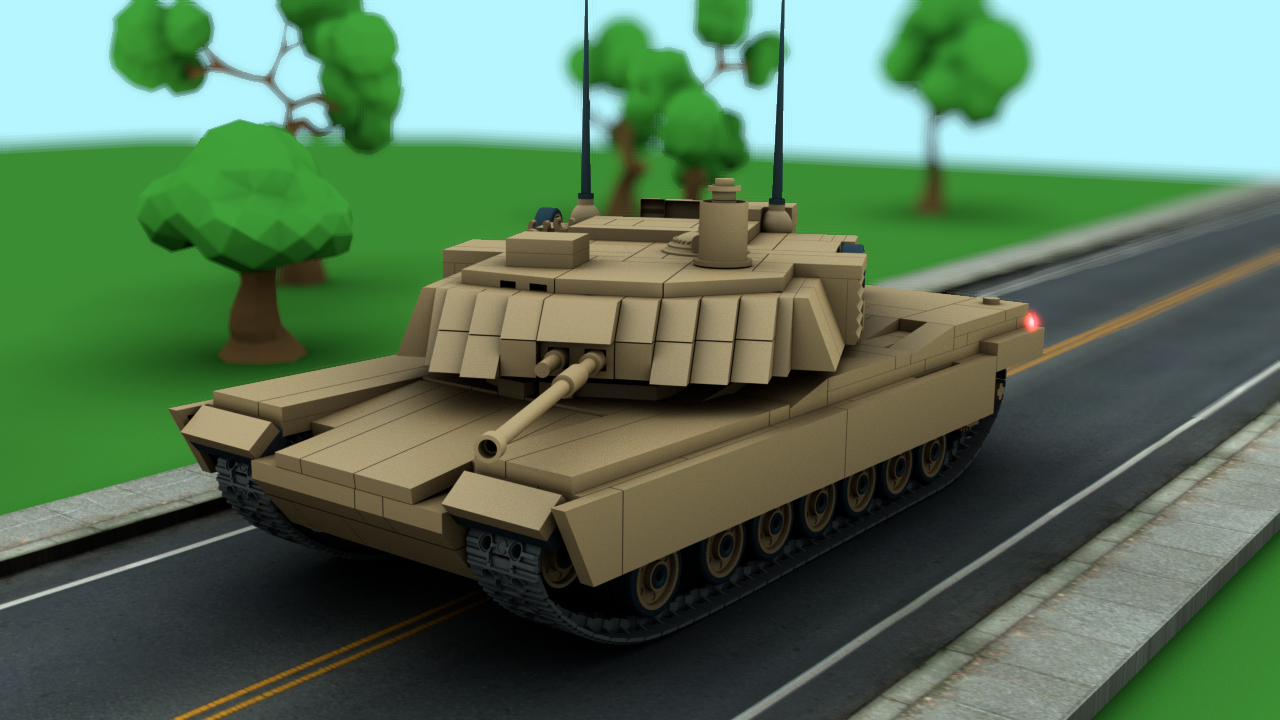 Lego tank abrams m1a2 3D model - TurboSquid 1222719