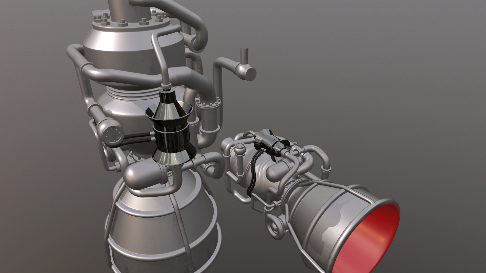 3D engine thrusters model - TurboSquid 1222728