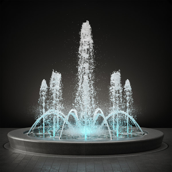 3d model fountain ornate