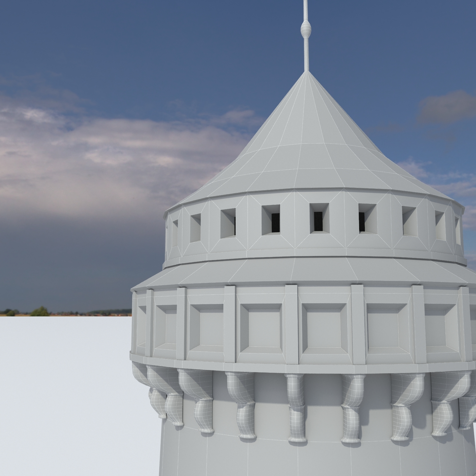 Medieval tower 3D model - TurboSquid 1223070