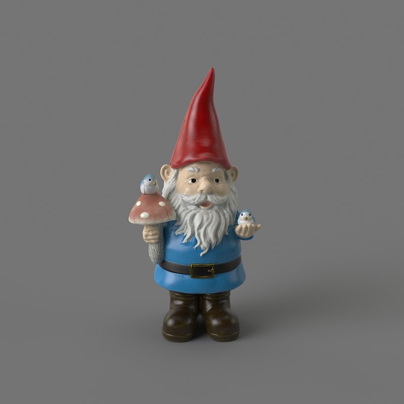 3D garden gnome model - TurboSquid 1223072