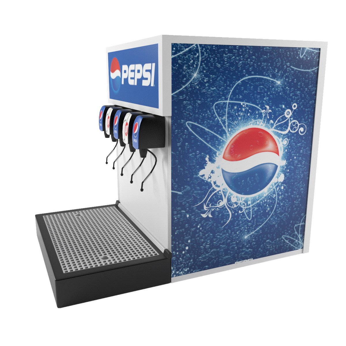 Pepsi fountain machine 3D model - TurboSquid 1223208