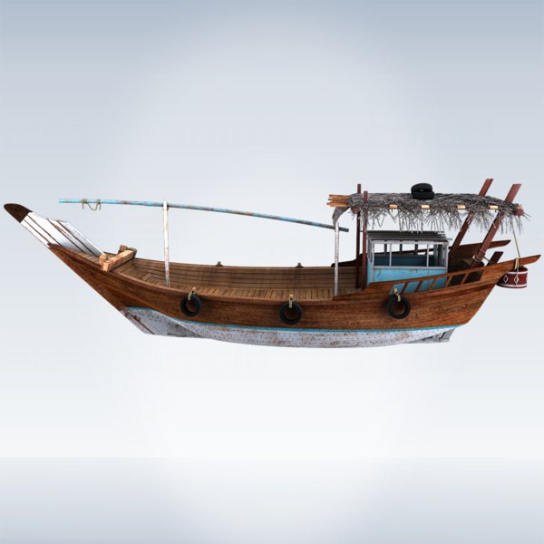3D wooden dhow model - TurboSquid 1223268
