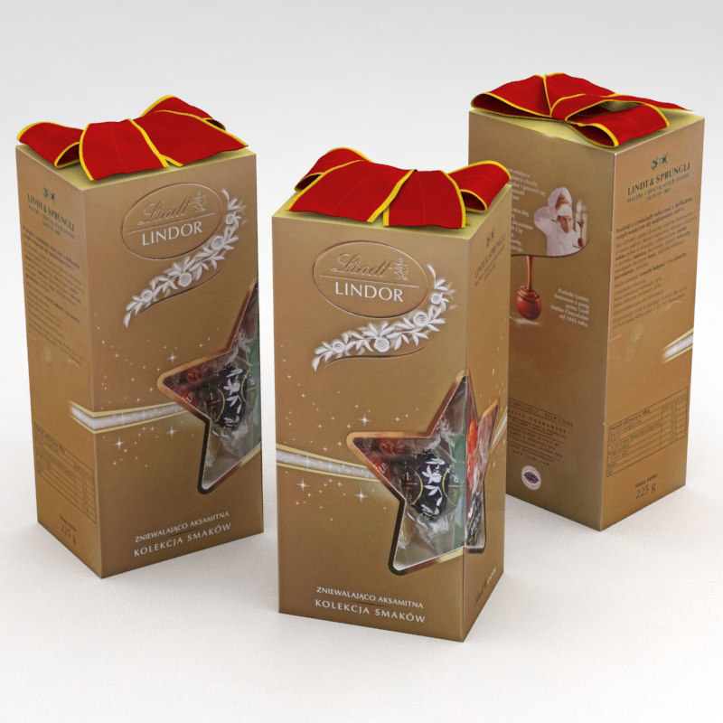 Lindt lindor christmas assorted 3D model - TurboSquid 1223522