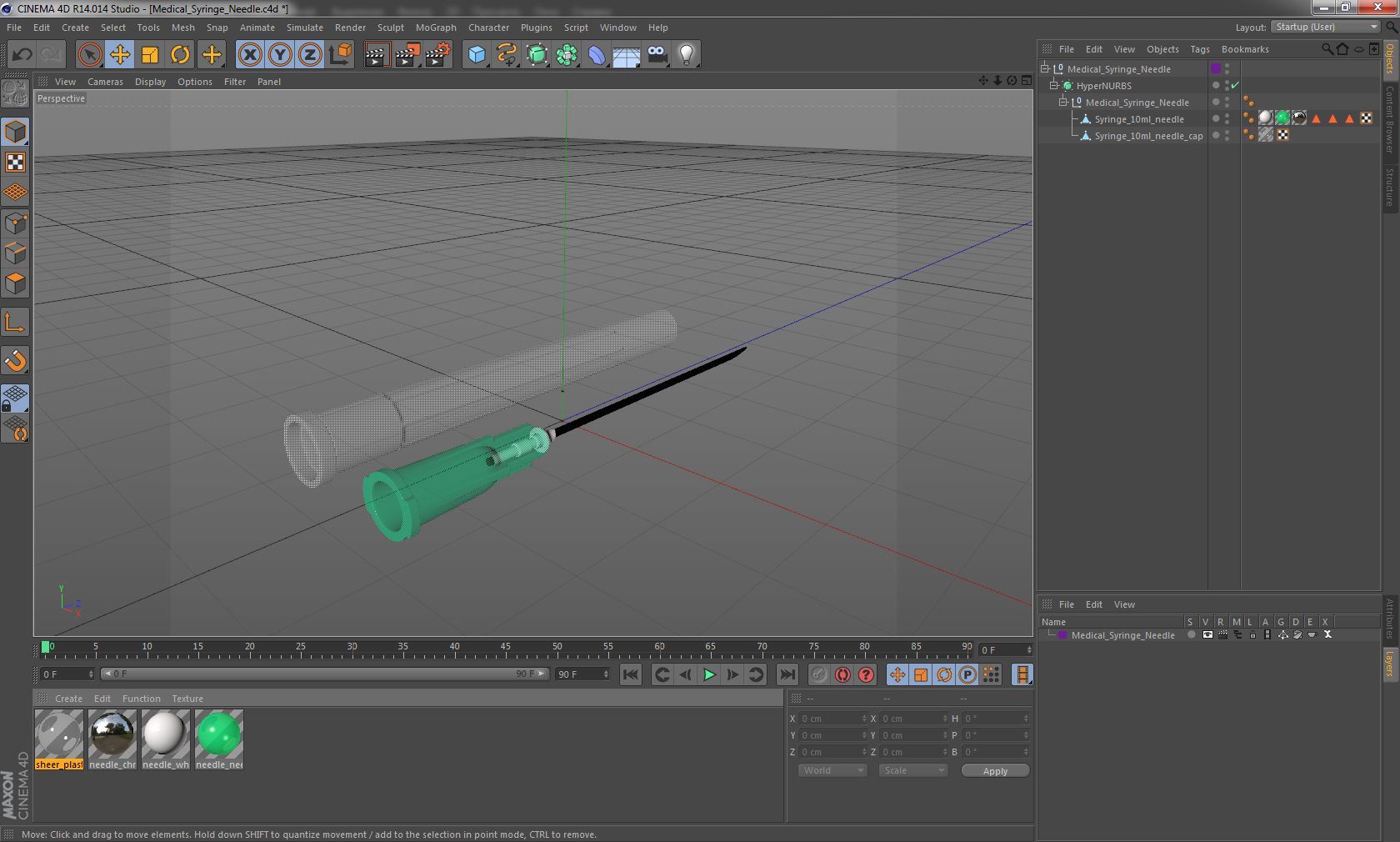 3D model medical syringe needle - TurboSquid 1223731