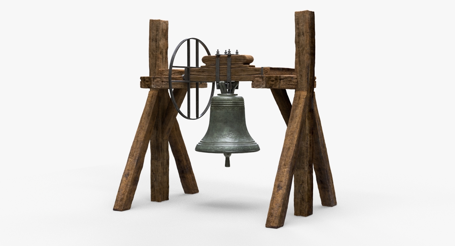 Church bell support 3D - TurboSquid 1223840