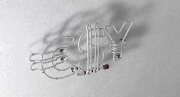 3D neon fluorescent light dollar symbol - TurboSquid 1223932