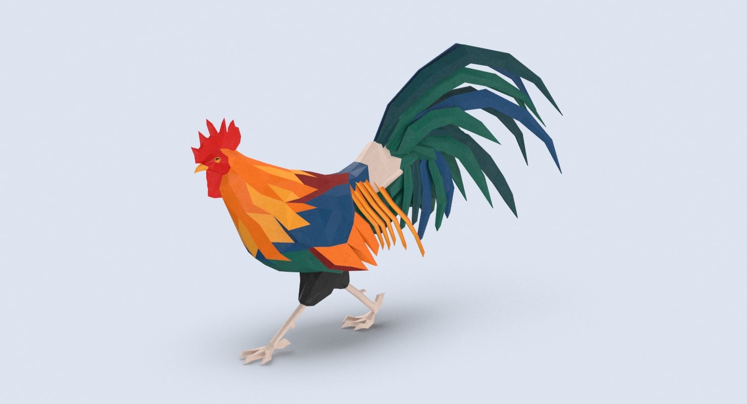 Rooster---running 3D - TurboSquid 1223944
